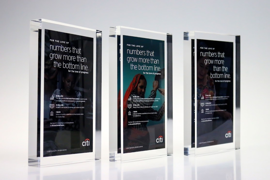 Financial tombstones design & manufactured in the UK